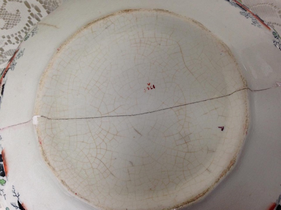 Antique, English Mason's Style Gaudy Blue Willow 12in Wash Bowl-8in ...