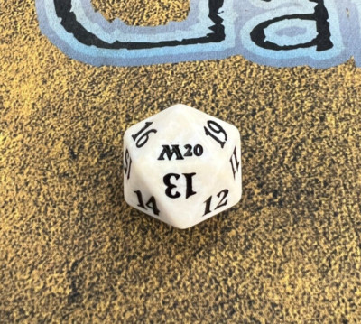 Magic The Gathering Core Set 2020 M20 Spindown Life Counter Die - White ...