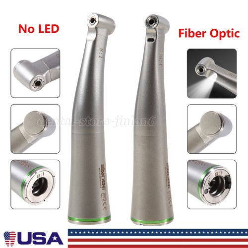 Dental LED Fiber Optic 8:1 Endo Handpiece Endodontic Contra Angle Micro ...