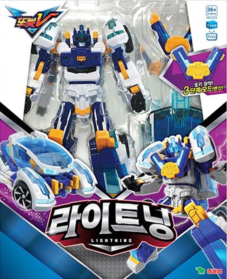 TOBOT V 2020 LIGHTNING 3-Step Transformation Smart Car Transformer ...