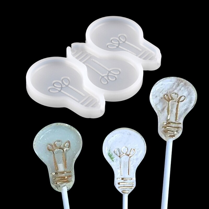 Light Bulb Epoxy Mold Chocolate Mold for Birthday Party Cake Decoration ...