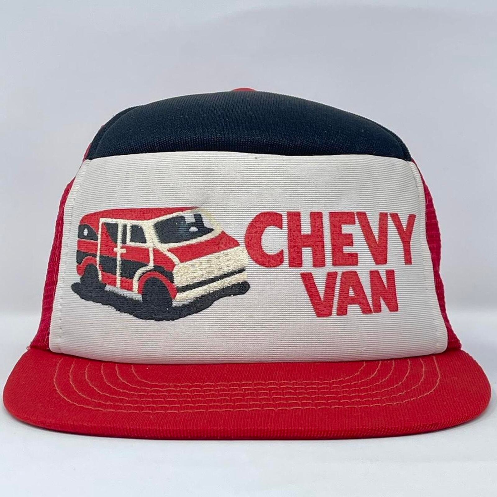 Chevy Van Hat True vintage trucker hat 80s snap back - Gem