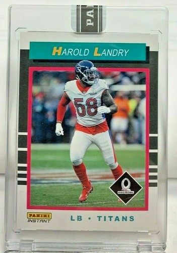 Harold Landry 2021 Panini Instantanée NFL Pro Bol Noir Parallèle #' D 1 ...