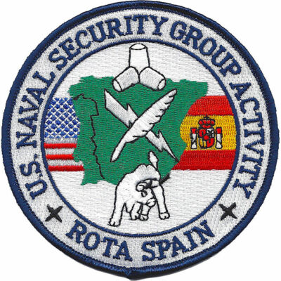 NAVY SGA NAVAL SECURITY GROUP ACTIVITY ROTA SPAIN 4" EMBROIDERED PATCH ...