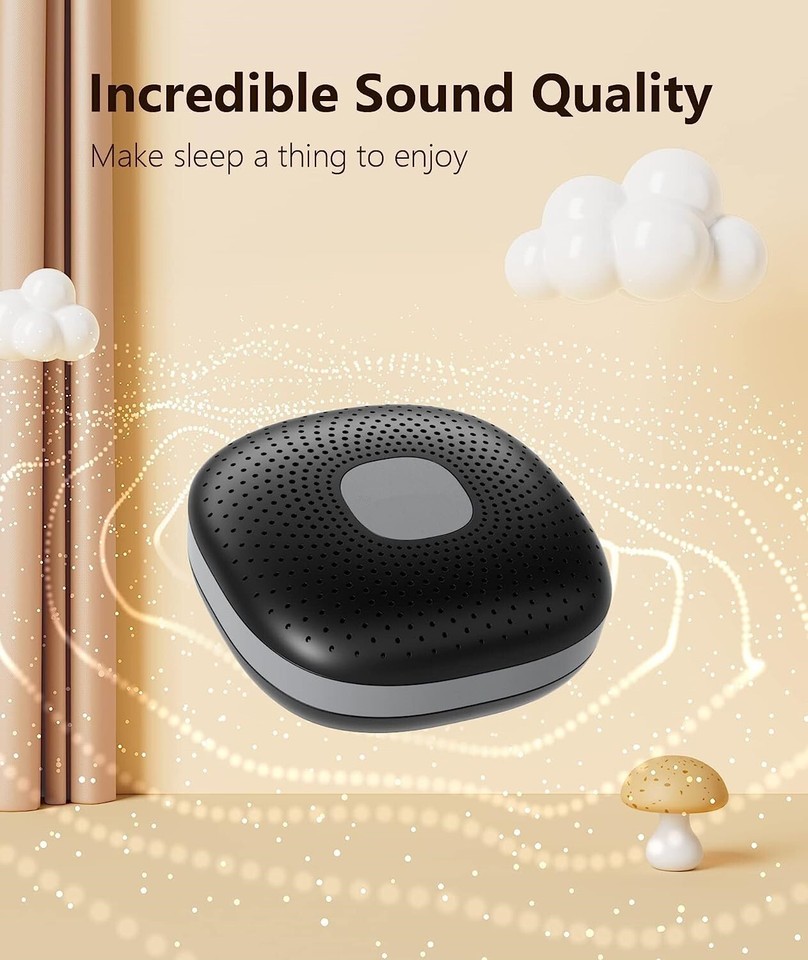 Sound Machine - White Noise Machine for Adults Baby, Portable Sound ...