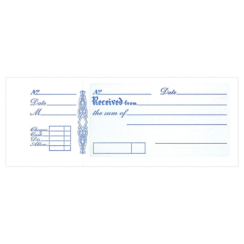 Silvine Duplicate Receipt Cheque-Book Style receipt book Counterfoil ...