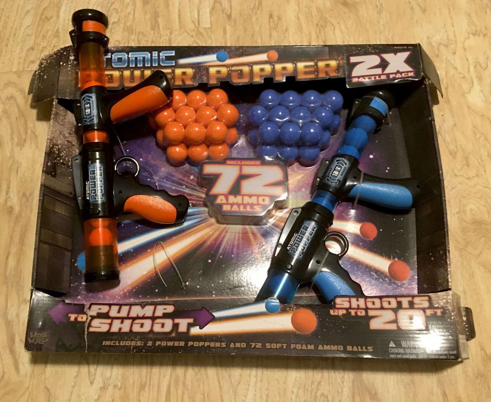 Atomic Power Popper 2X Battle Pack with 2 Power Poppers & Foam Ammo ...