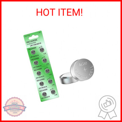 SKOANBE 10PCS LR1130 AG10 SG10 389 189 1.5V Button Coin Cell Battery | eBay