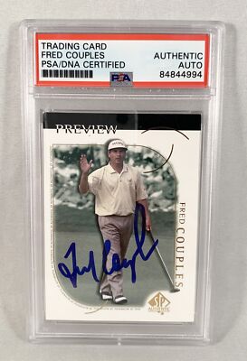 Fred Couples Signed Trading Card PSA/DNA 2 COA | eBay