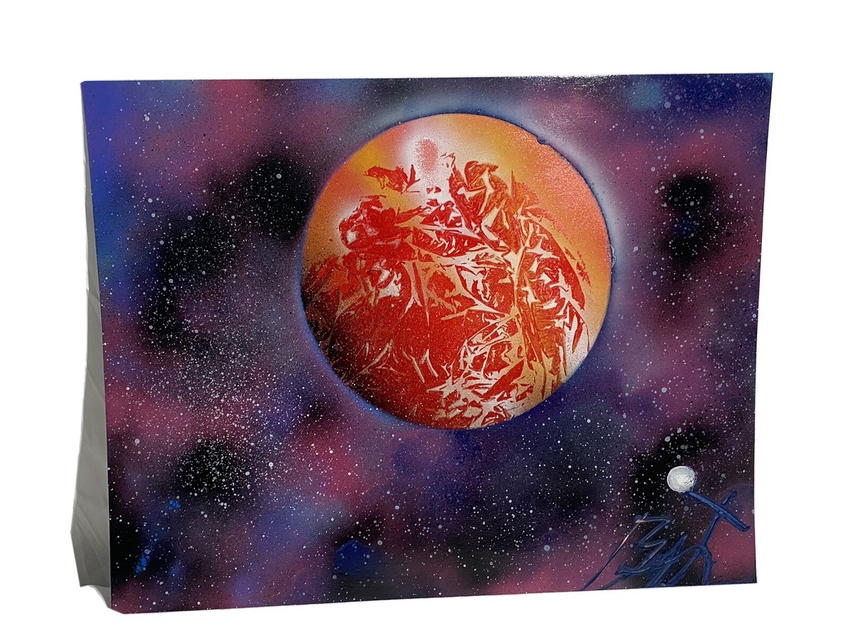 Outer Space Spray Paint Art