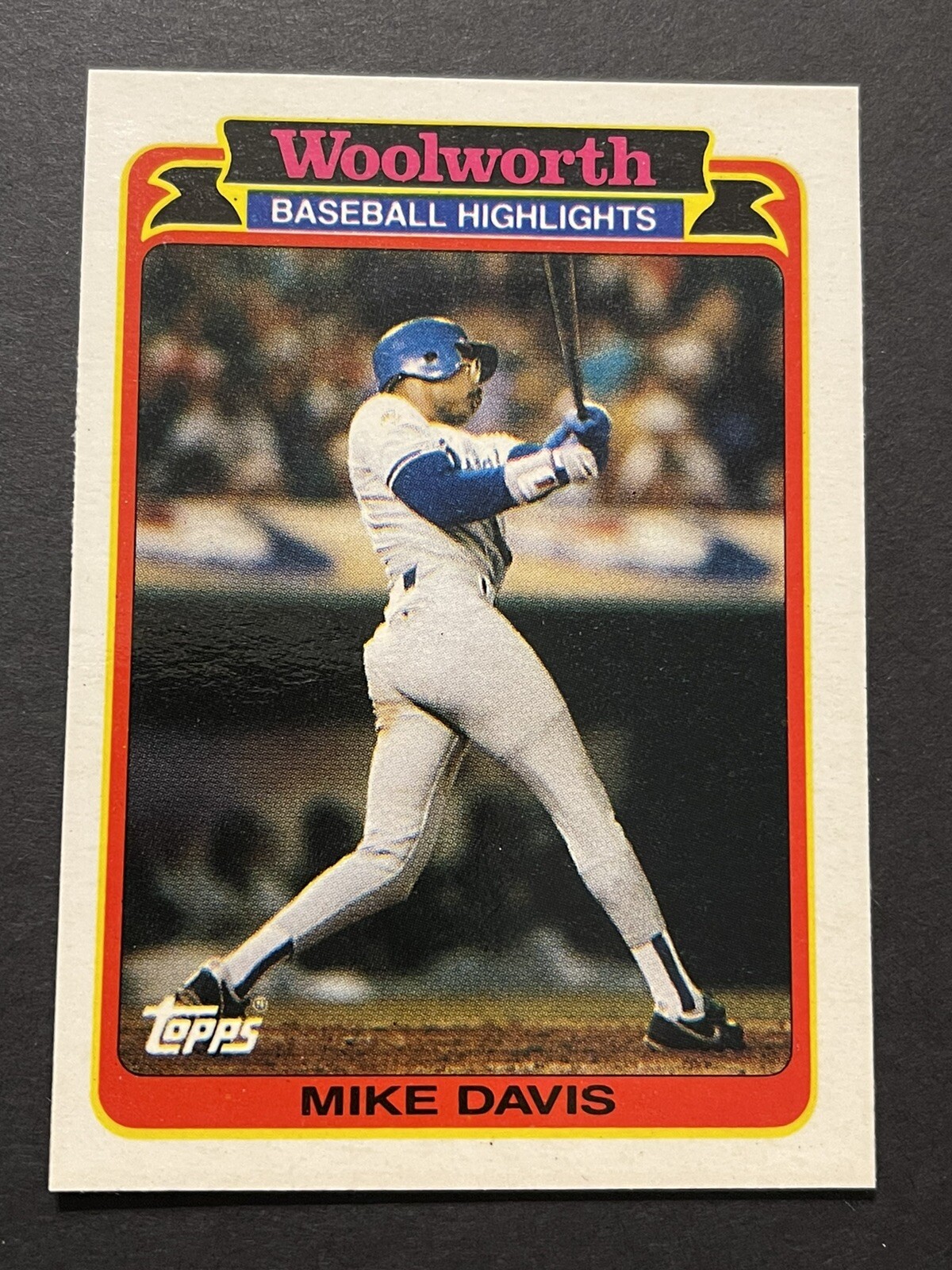 1989 Topps Woolworth Collectors' Series #32 Mike Davis "Baseball ...