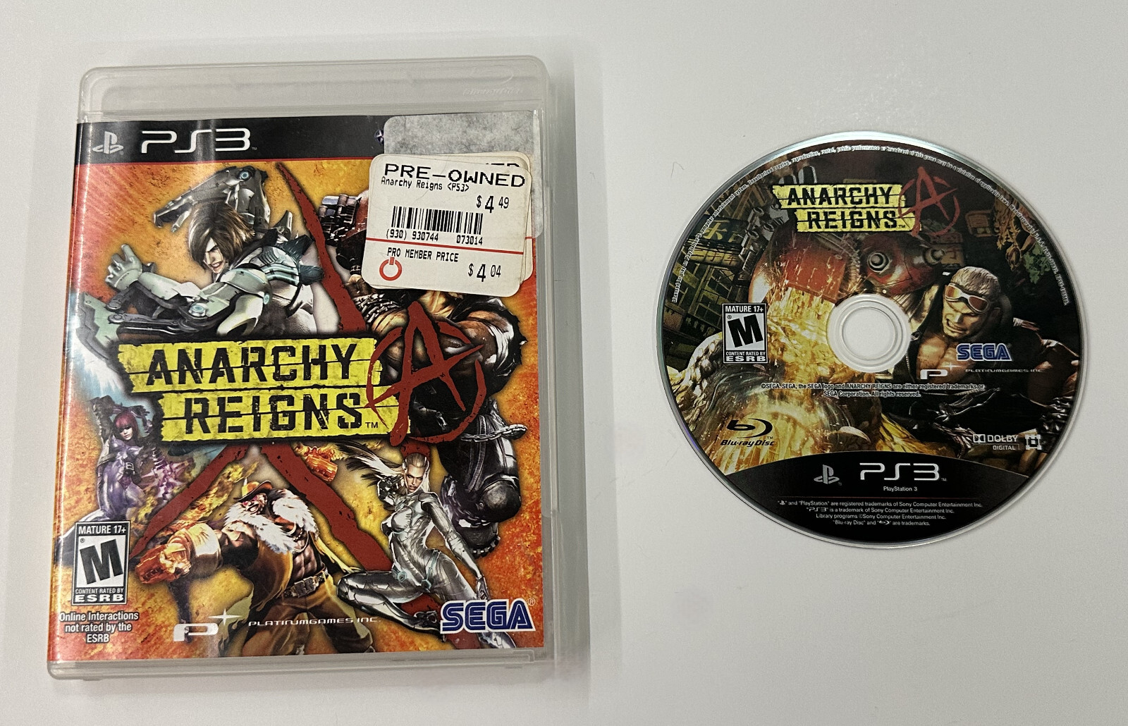 Anarchy Reigns (Sony PlayStation 3, 2013) PS3 Action Brawler Sega ...