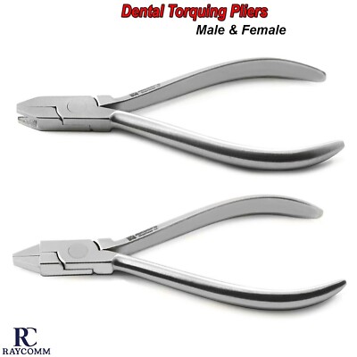 Orthodontic Male & Female Torquing Pliers Dental Torque Bending Arch ...