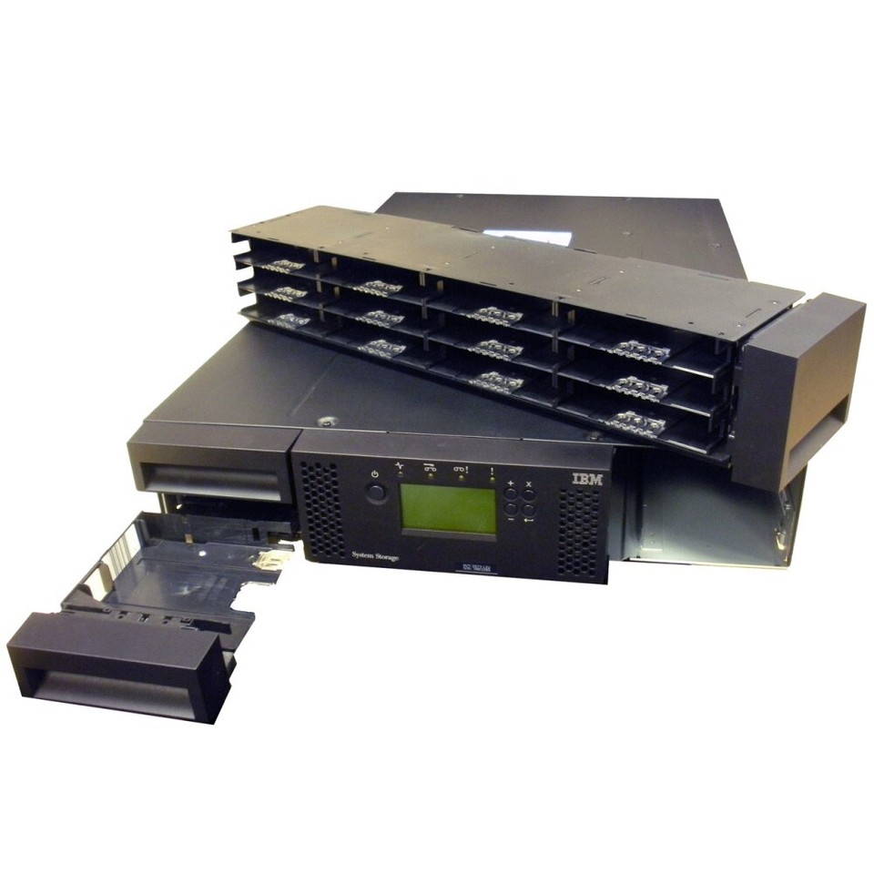 IBM 3573-L2U TS3100 Tape Library 24 Slot No Drives Multi Platform ...