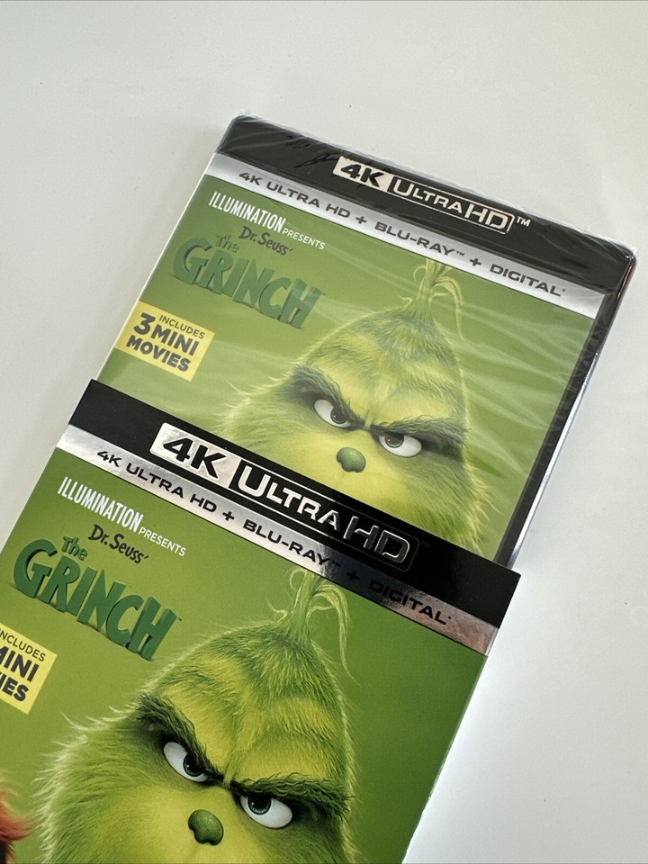 Illumination Presents Dr. Seuss' The Grinch 4K UHD Blu-ray NEW ...