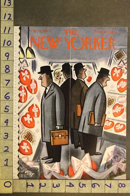 1960 NEW YORKER VINTAGE COVER DOVE VALENTINES HOLIDAY HUSBAND HUMOR ...