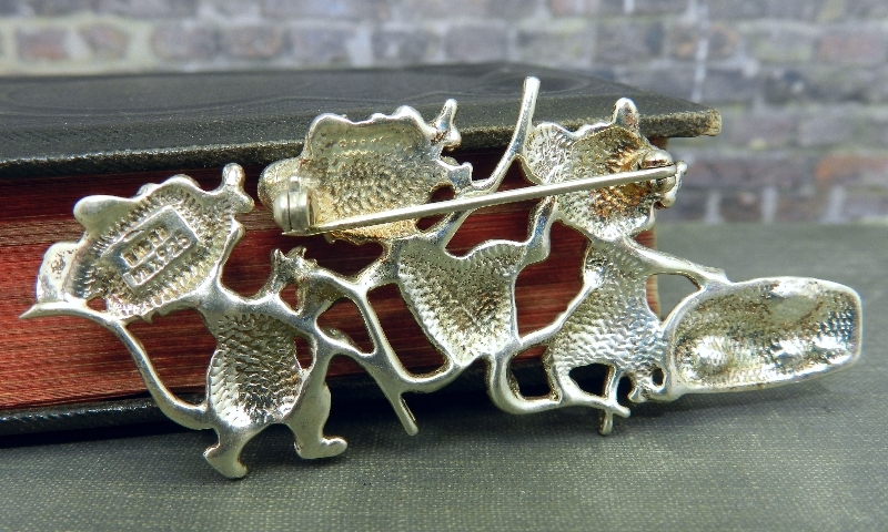 925 Sterling Silver Three Blind Mice Pin Brooch | eBay