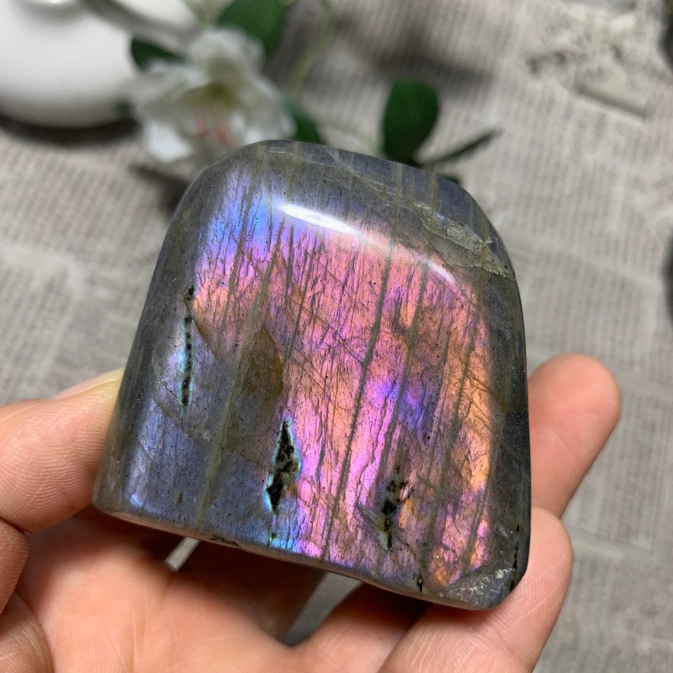 199g Natural Purple Labradorite Quartz Crystal Stone Specimen Healing ...