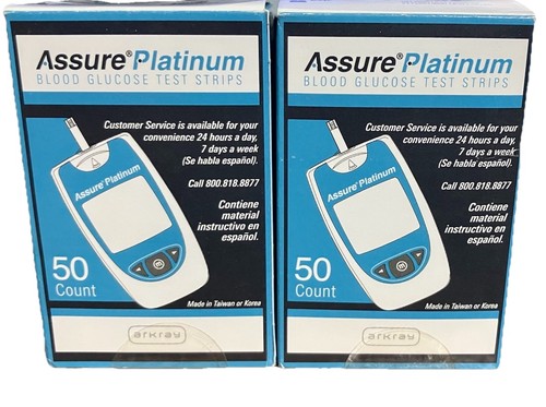 Assure Platinum Glucose Diabetic Test Strips~100 Count~Exp~10/25~$14.88 ...