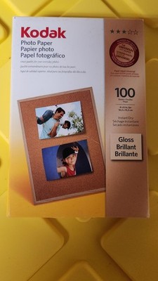 Kodak 4x6 inches Ultra Premium Photo Paper Gloss ~100 Sheets OPEN BOX ...