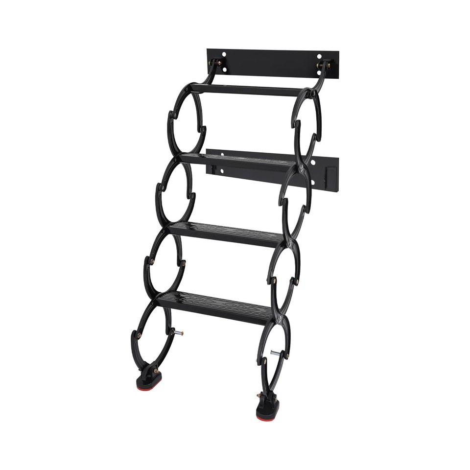 Wall Mounted Attic Ladder, Pull Down Telescoping Step Ladder, 4 Steps ...