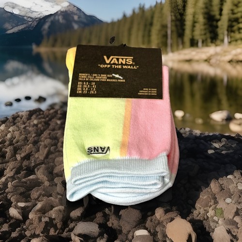 VANS Socks Logo Pastel ColorBlock Women’s NEW | eBay
