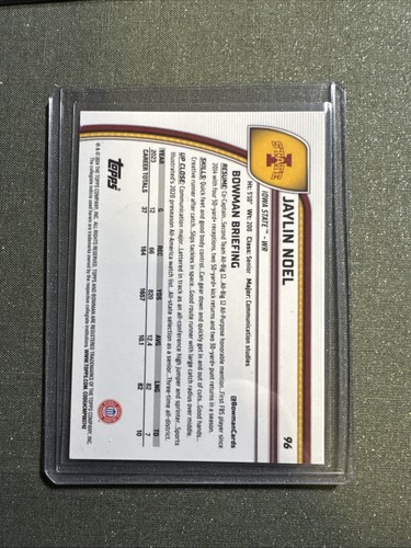 Jaylin Noel Bowman Chrome 1st Gold Shimmer Refractor /50 | eBay