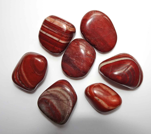 Red Striped Dolomite - 7 Tumbled Stones rt531c | eBay