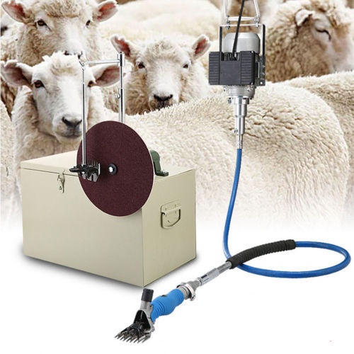 220V Electric Shears Sheep Clipper Goats Shearing Machine Wool Scissors ...