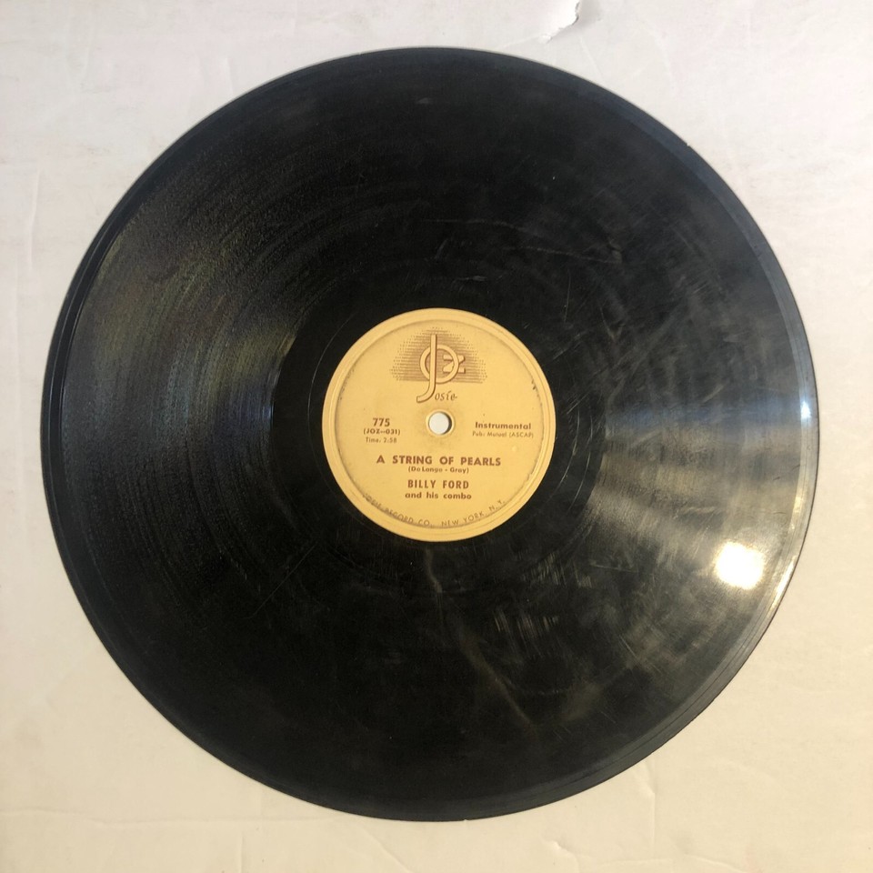 Billy Ford And His Combo 78 rpm 10" record A String of Pearls / Stop ...