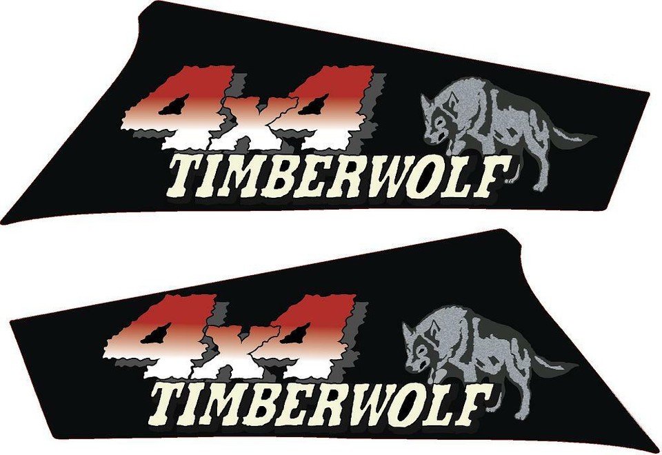Yamaha Timberwolf 250 4x4 2x4 OEM Camo Tank side Plastic decal graphics ...
