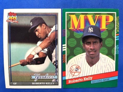MLB - Roberto Kelly 1991 Topps 40th Anniv & 1991 Donruss Baseball MVP ...