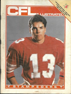 Ottawa Rough Riders - Calgary Stampeders 1985 Official Program #13 Greg ...