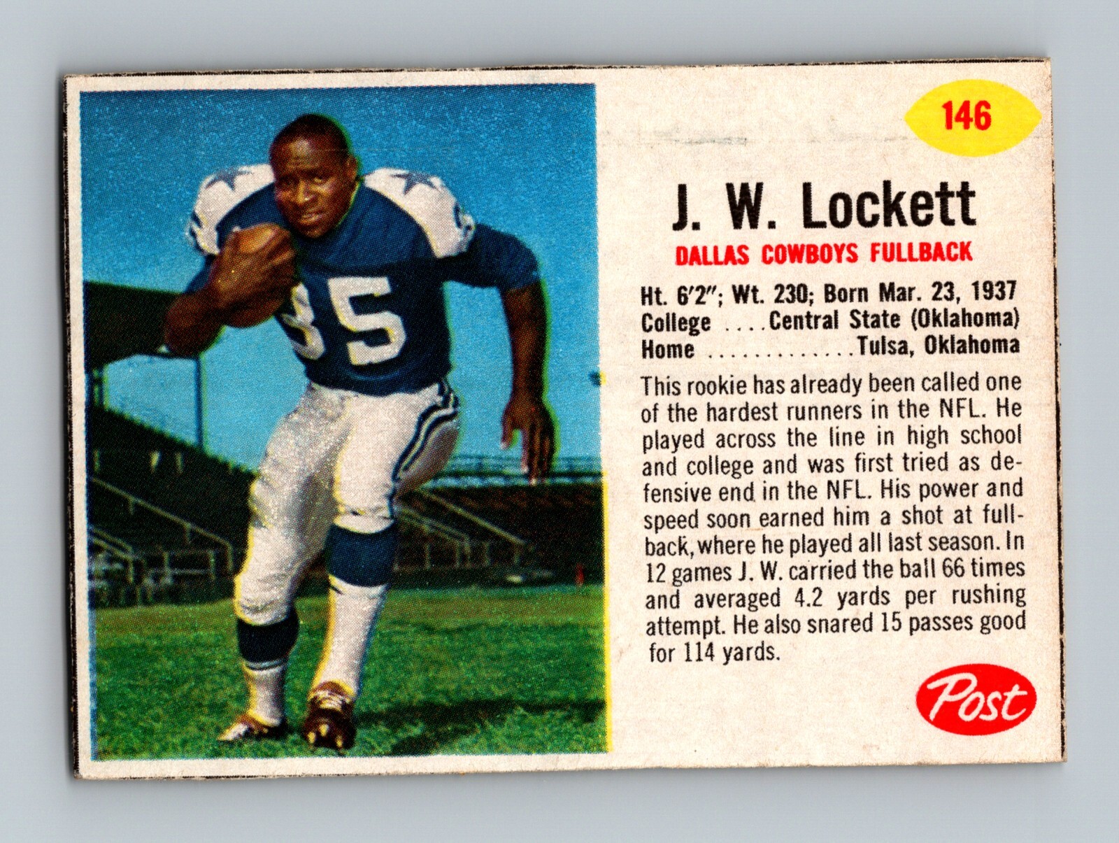1962 Post - #146 J.W. Lockett (RC) for sale online | eBay