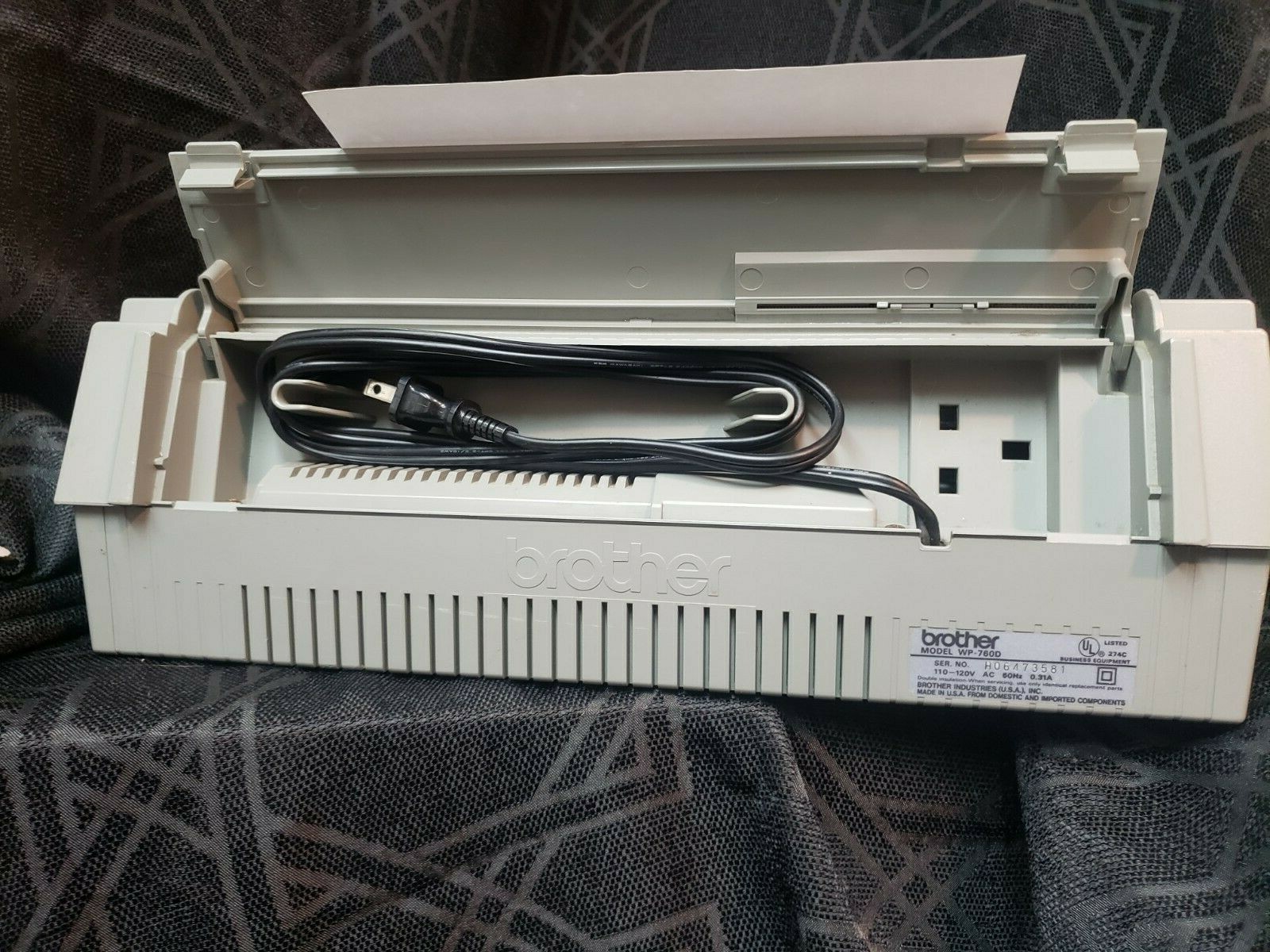 Brother WP 760D Portable Word Processor Electronic Typewriter Grammar ...