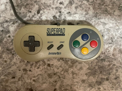 INTERACT SUPERPAD SUPER PAD CONTROLLER SUPER NINTENDO SNES UNTESTED | eBay
