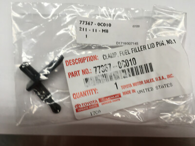 OEM TOYOTA SEQUOIA FUEL FILLER HOUSING CLIP FITS SELECT 2008-2022 77367 ...