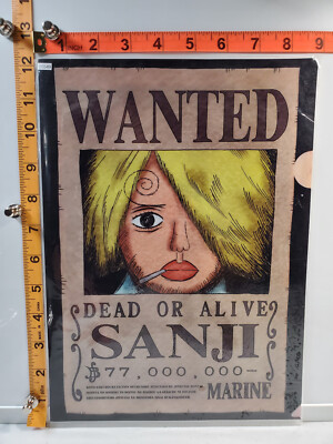 One Piece Clear File Folder Sanji | eBay