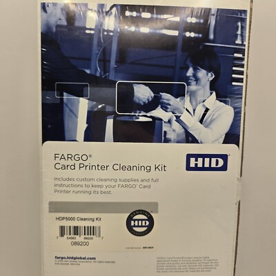 HID Global Fargo Cleaning Kit for HDP5000 Card Printer 089200 NEW ...