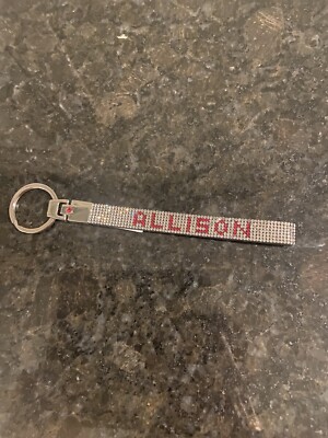 NEW Personalized Rhinestone 5.5 inch Wristlet Key Chain Key Fob ...