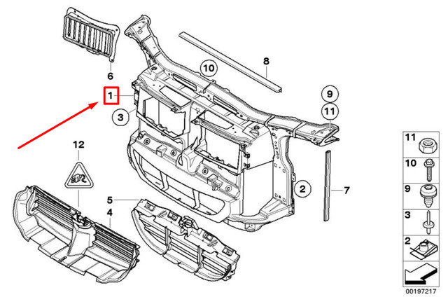 BMW E90 3 Series Front Panel 51647173564 for sale online | eBay