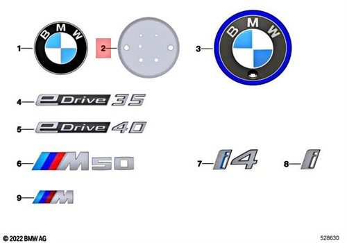 Genuine BMW I G26 i4 eDrive40 M50 Gran Coupe Carrier plate D=82MM ...