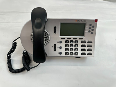 Shoretel 560 IP PoE Silver Desk Phone IP560G Tested Reset Clean 6 Line ...