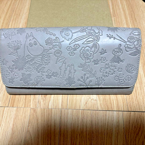 Moomin Silver Embossed Floral Wallet Synthetic Leather Durable | eBay