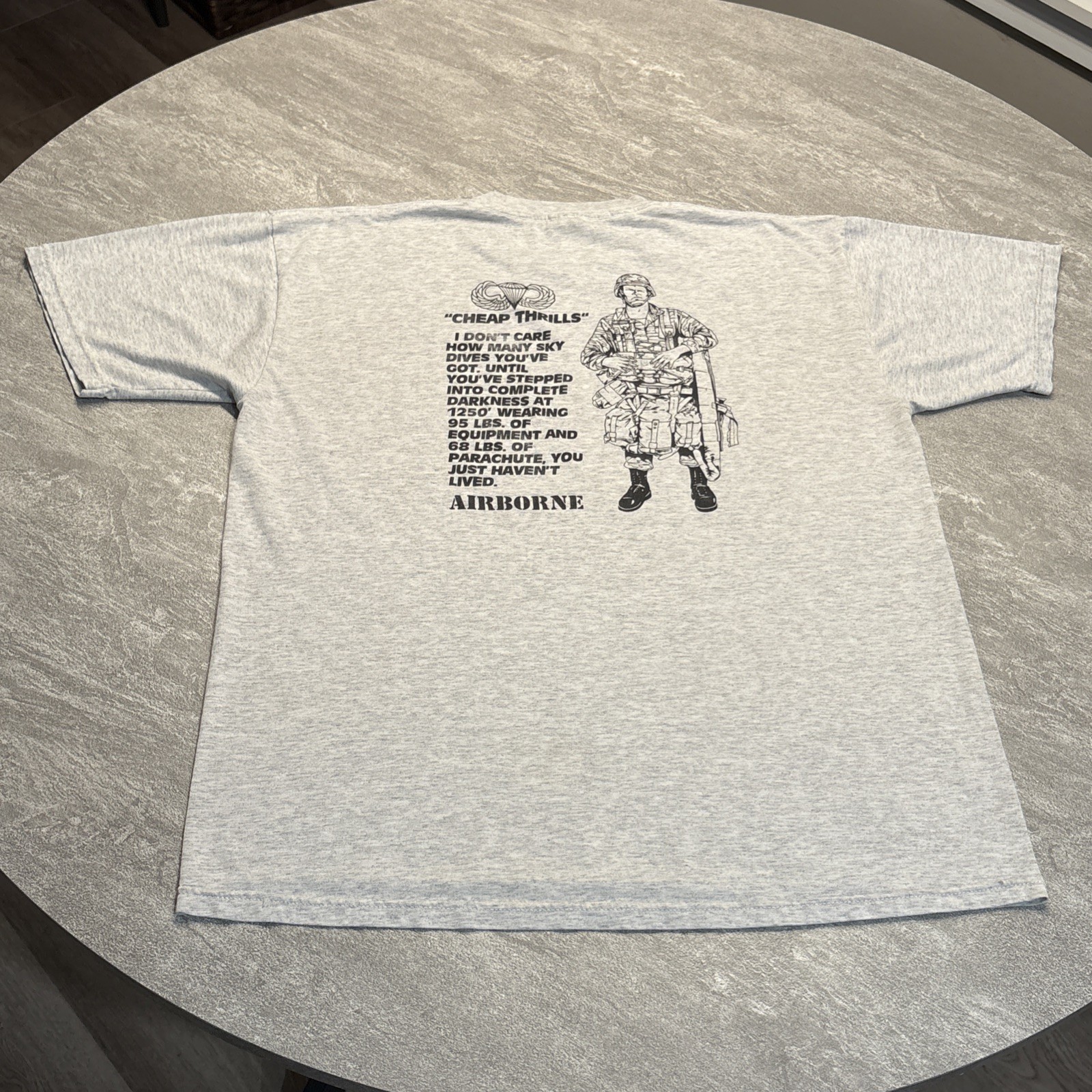 Vintage 90s US Army Airborne Soldier Patriotic Plane … - Gem