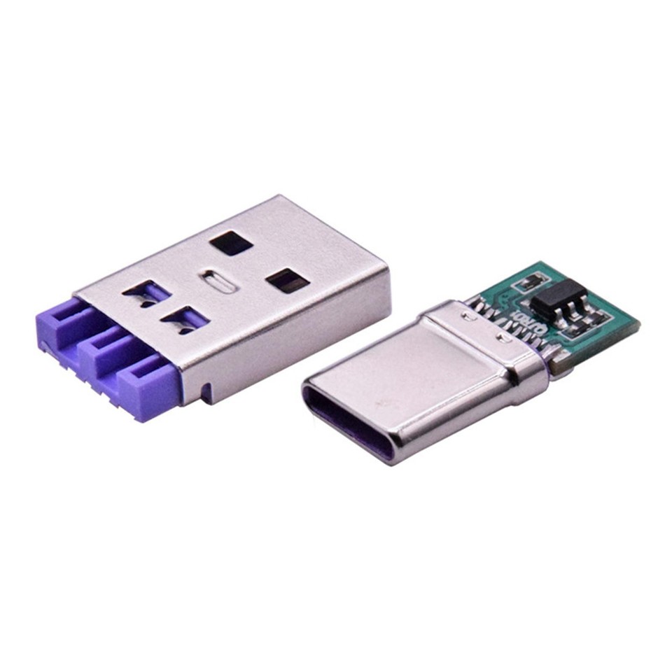 5Set 65W 5Pin PCB Type A Male+ 5Pin Type C Male Charge Adapter ...