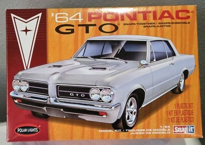 Polar Lights '64 Pontiac GTO Snap It Plastic Model Kit Open Box | eBay