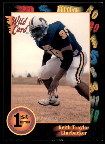 1991 Wild Card Draft #149 Keith Traylor Central Oklahoma Bronchos | eBay