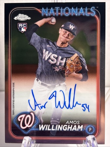 2024 Topps Chrome Rookie Amos Willingham On Card Auto | eBay