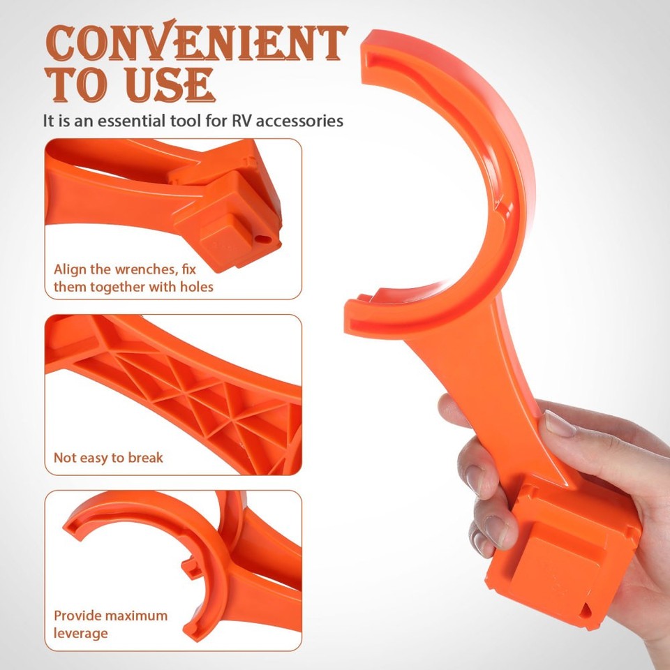 RV Sewer Fitting Tool Hose Multi-purpose Spanner Wrench Connector | eBay
